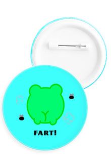 Albert Fart Button Badge