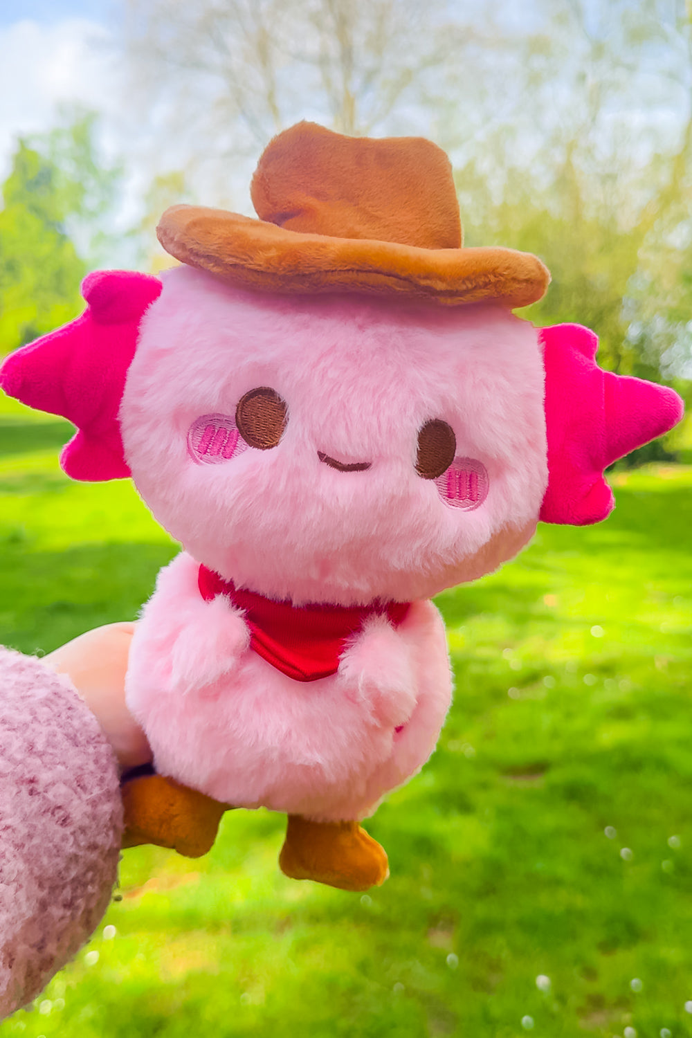 Cowboy Xoxi The Axolotl 7" Plushie