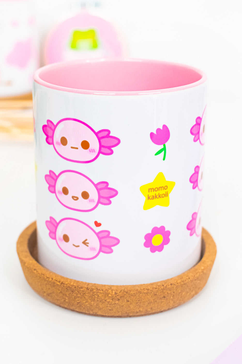 Xoxi The Axolotl Moods Pink Mug