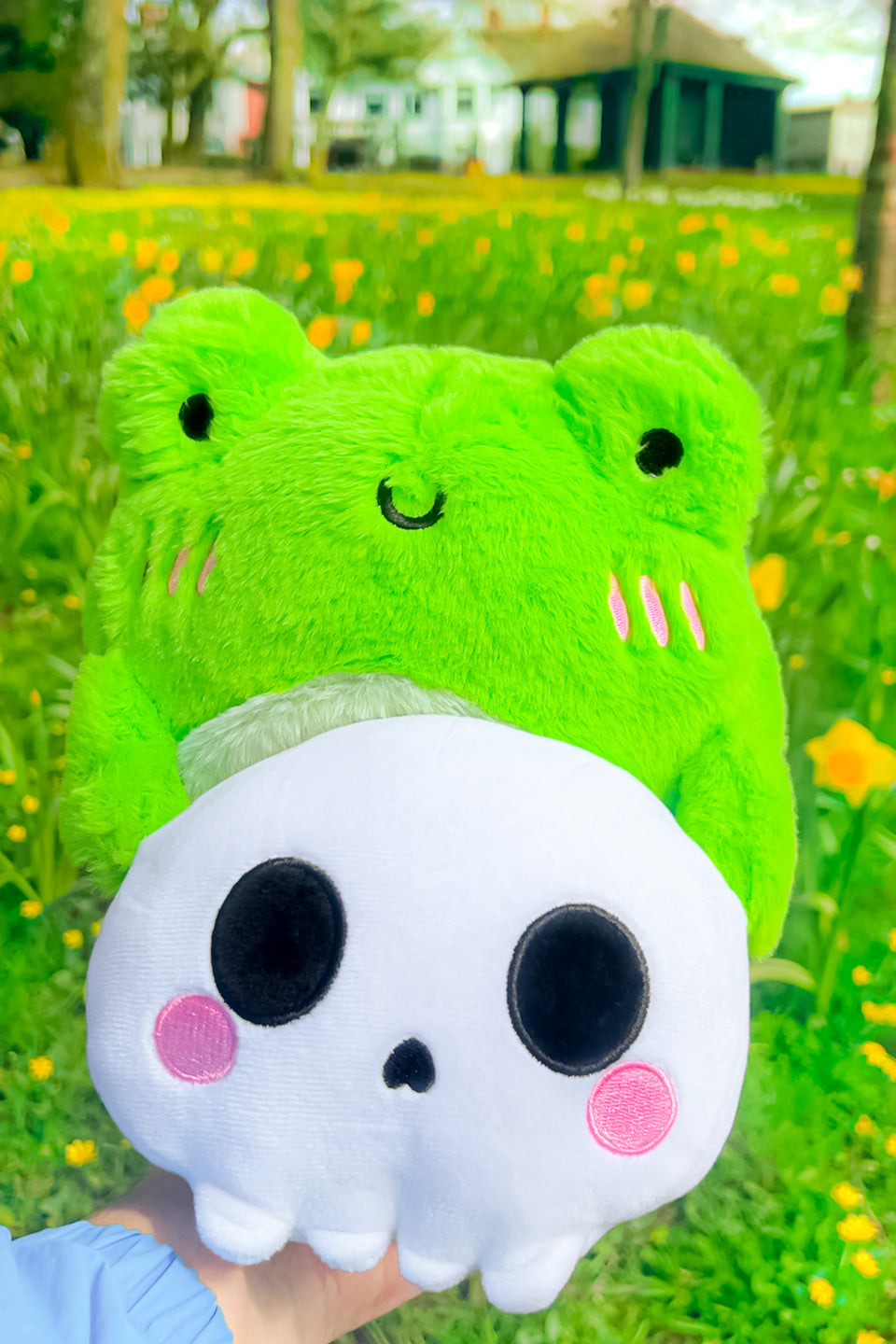 Skull Albert The Frog 9" Plushie
