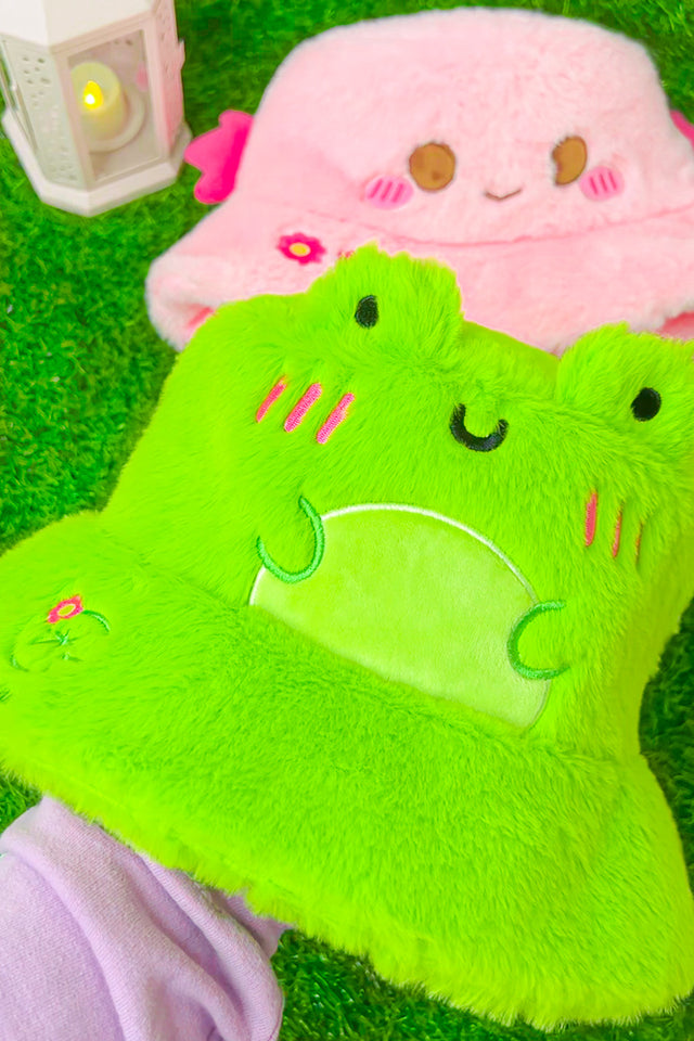 Albert The Frog Fluffy Bucket Hat