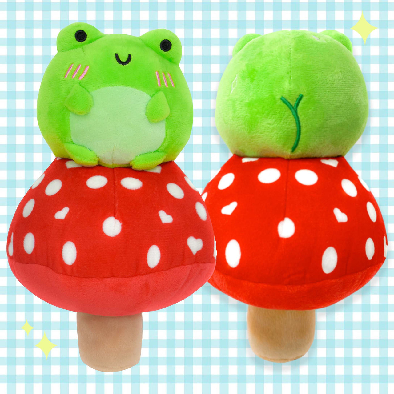 Albert The Frog & Mushroom 9" Plushie