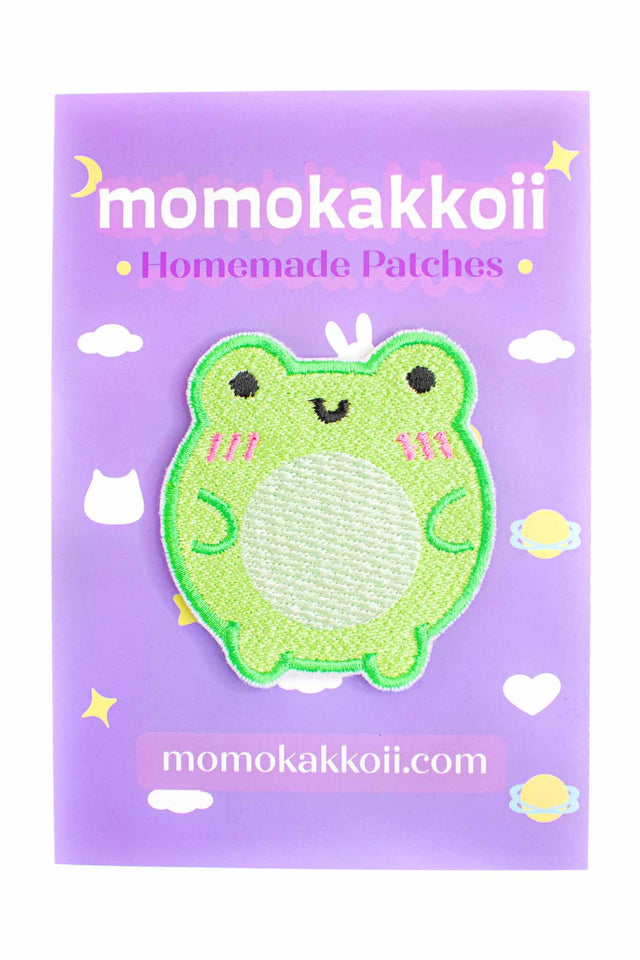 Cute Froggy Handmade Embroidered Patch