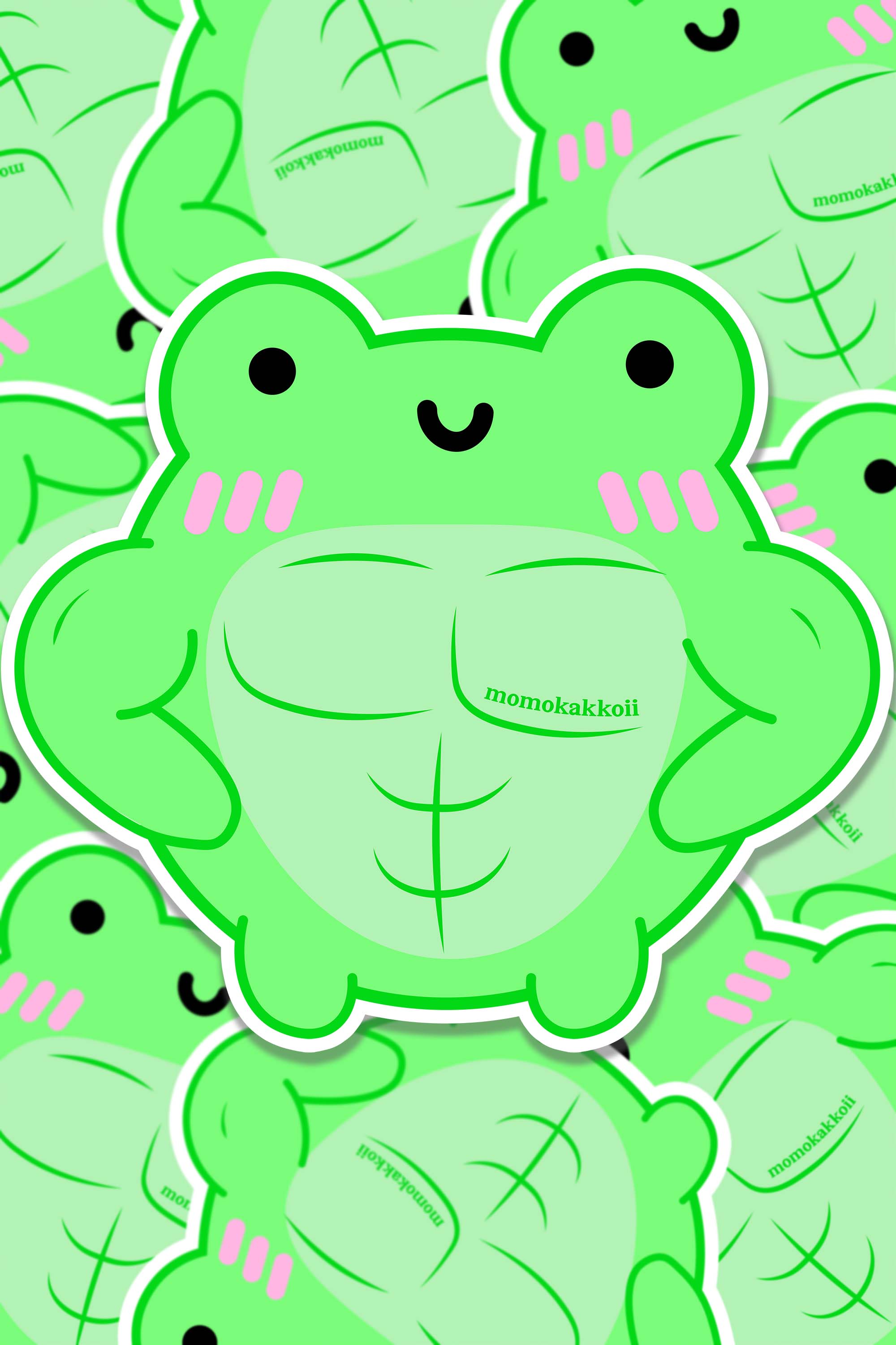 Mighty Albert Vinyl Sticker | Momokakkoii | Frog Core