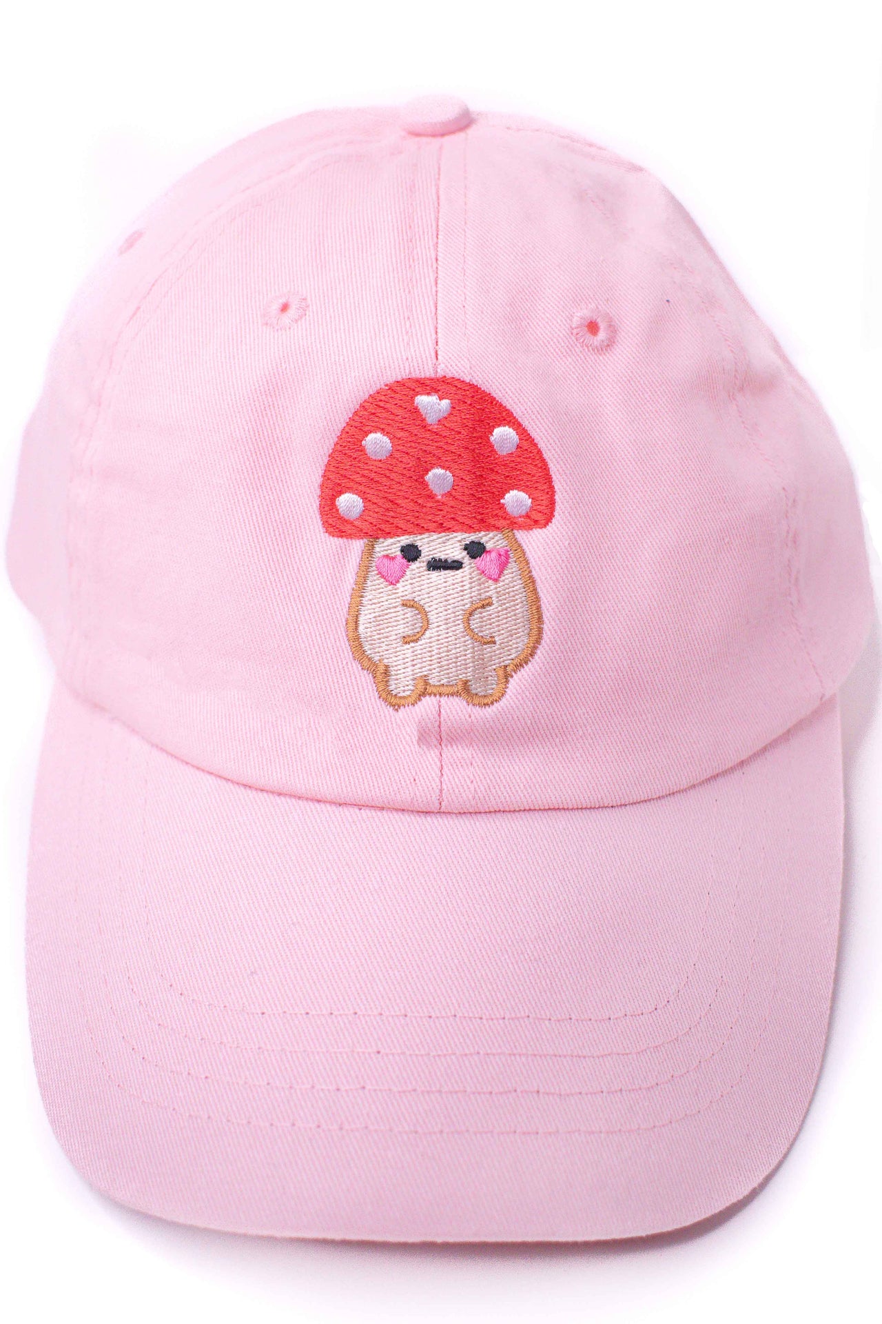 Adorable Mushroom Embroidered Cap